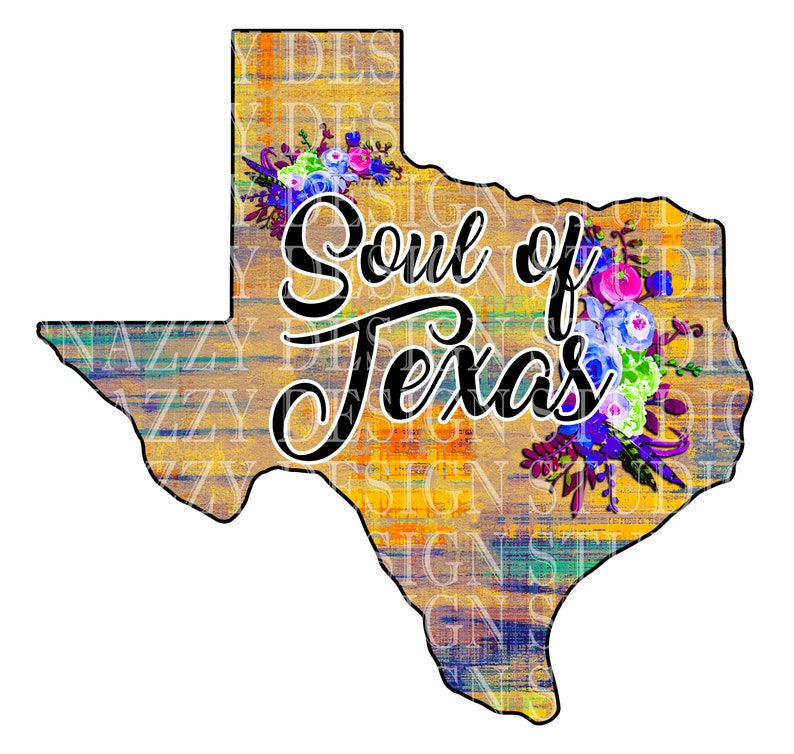 Soul of Texas Sublimation Design PNG ~distressed Sublimation Design ...