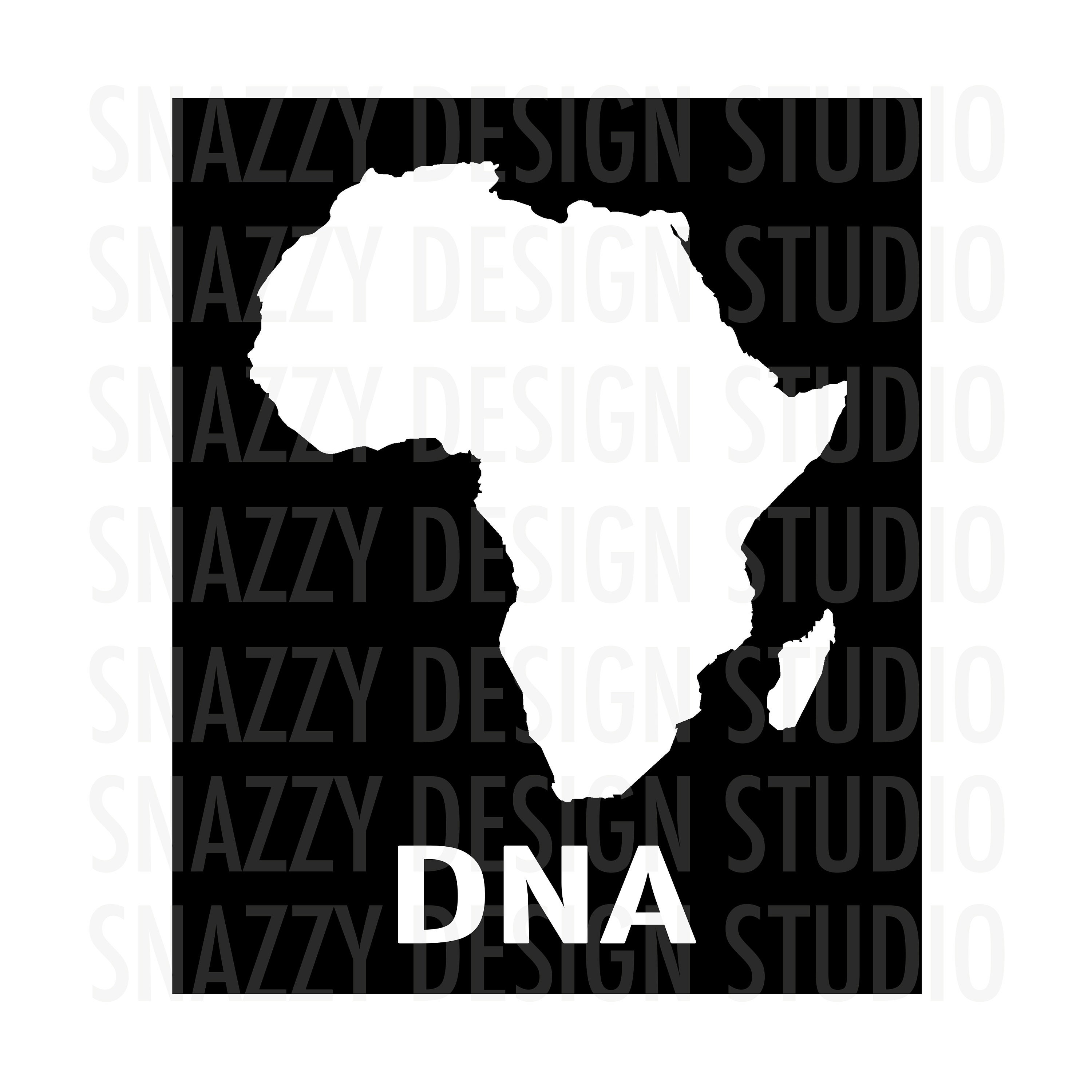 Africa DNA Svg Africa Dna Map African Map Royalty in My | Etsy