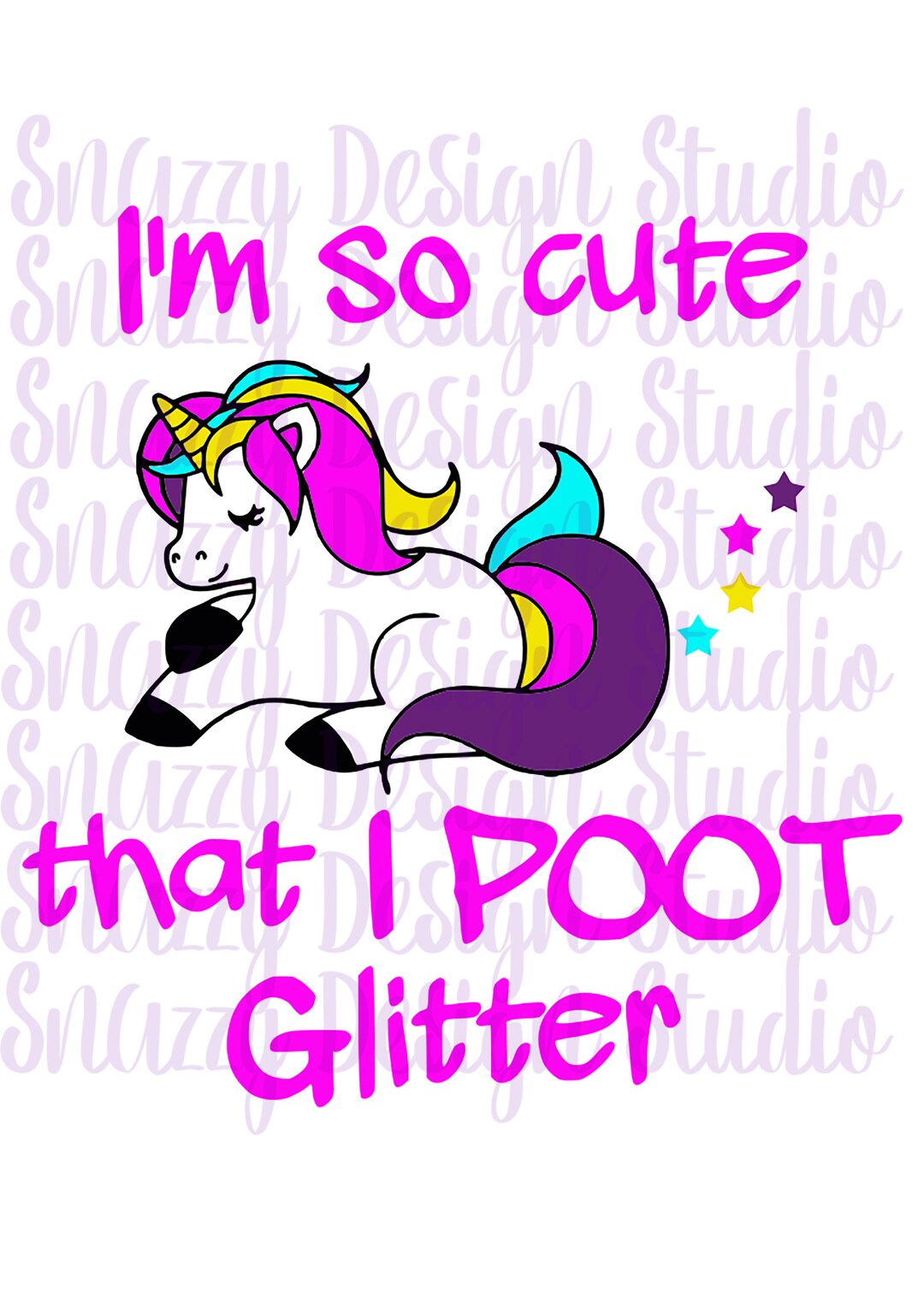 I Am so Cute That I Poot Glitter SVG ~ Unicorn ~ Svg, Eps, Png, Dxf ...