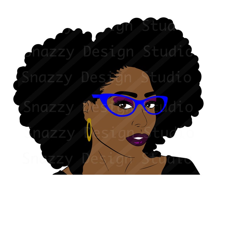 Natural Hair Svg - Etsy