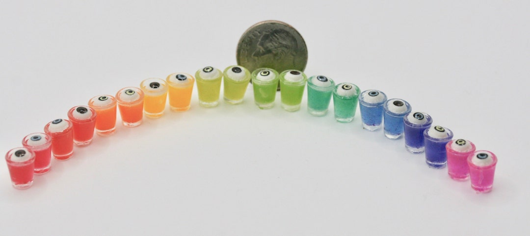 Dollhouse Miniature One Inch Scale 1:12 Eyeball Shots Set of 2 - Etsy