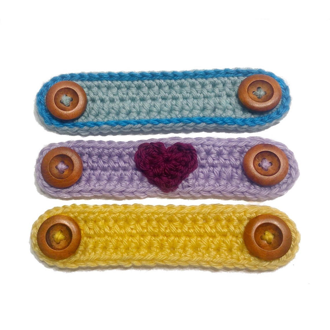 THREE Patterns: Crochet Ear Savers for Face Masks Easy and - Etsy