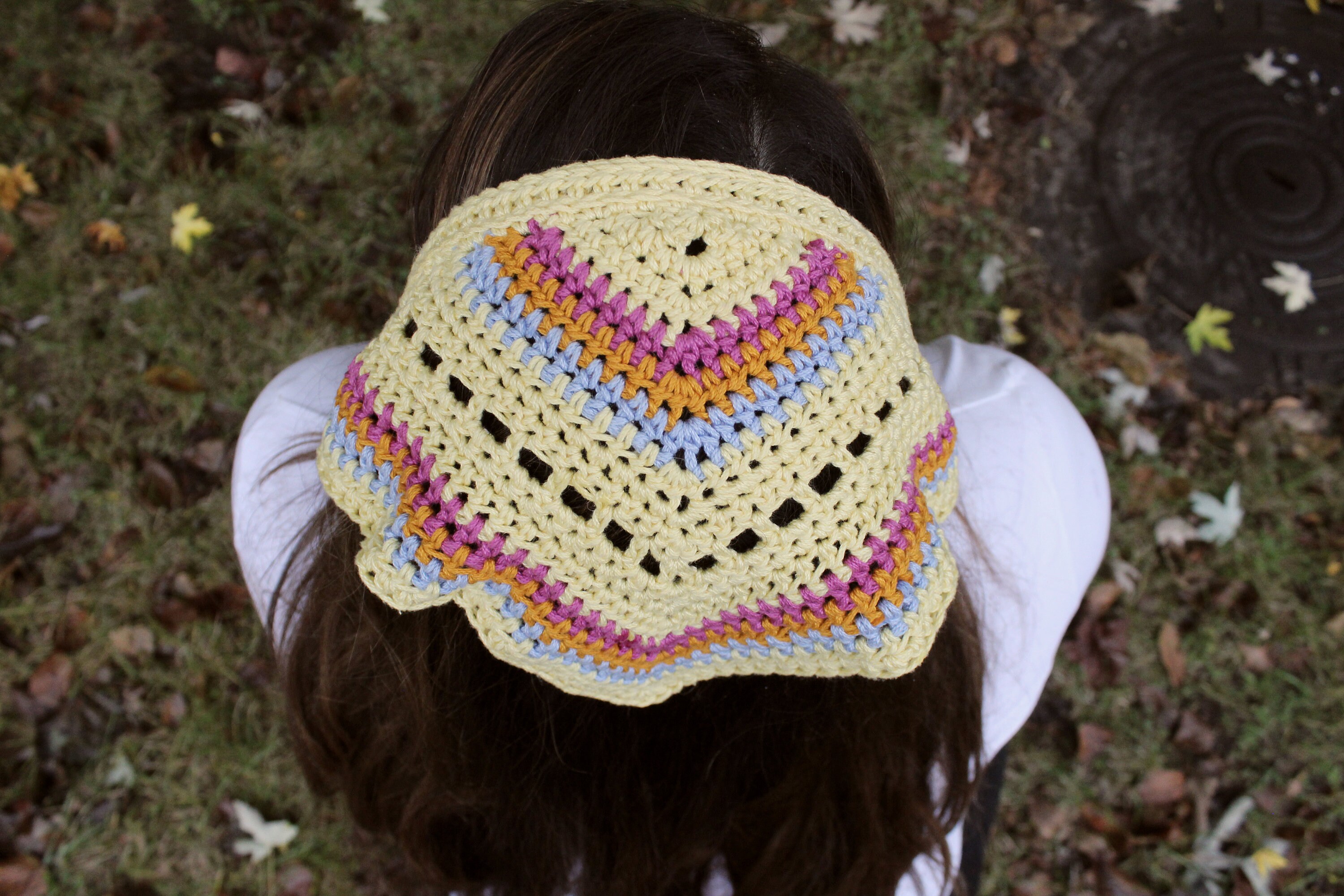 The Venice Beach Bandana (PATTERN ONLY // Crochet Bandana // Hair Wrap ...