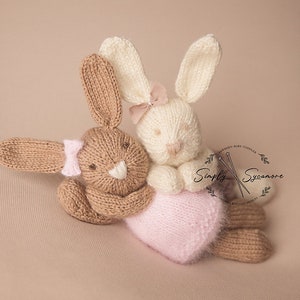 Knitting Pattern Bunny Knit Bitty Baby Bunny INSTANT DOWNLOAD - Etsy