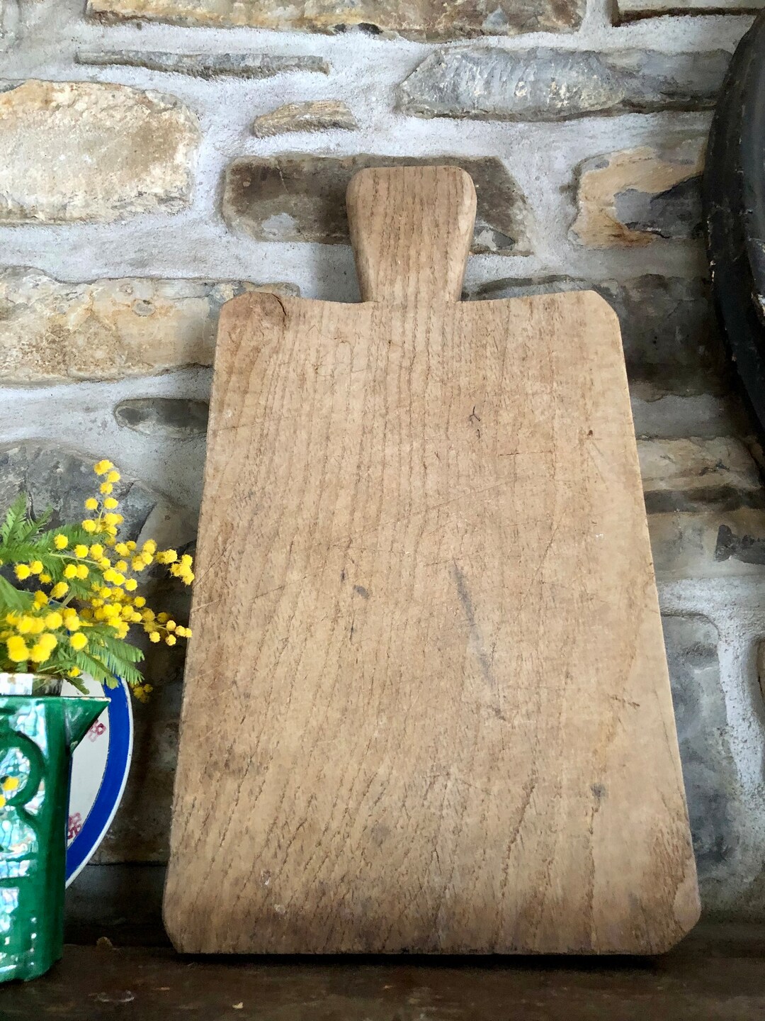 Small & Chunky French Antique Wooden Hand Made Chopping Board ...