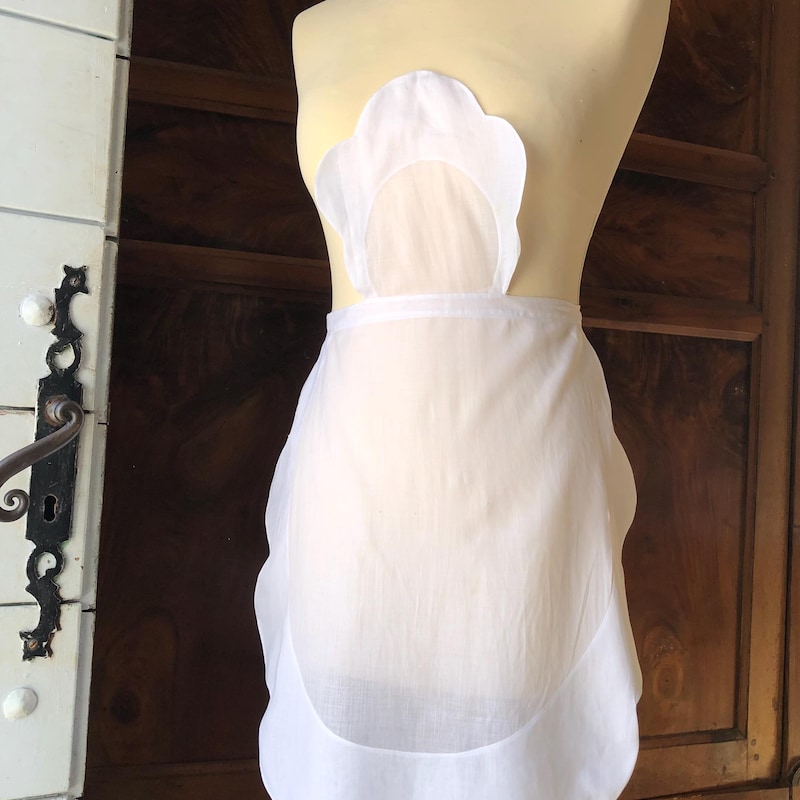 White Apron - Etsy