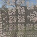French Vintage White Embroidered on Filet Net Window Panel / Unique ...