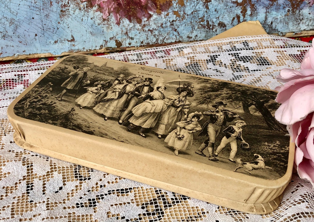 Sorry Reserved for E - French Antique Baptism/christening Box for ...