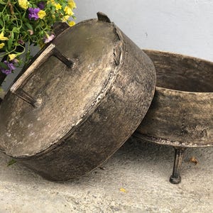 Small French Antique 18th Century Bronze "daubière" Cooking Pot With ...