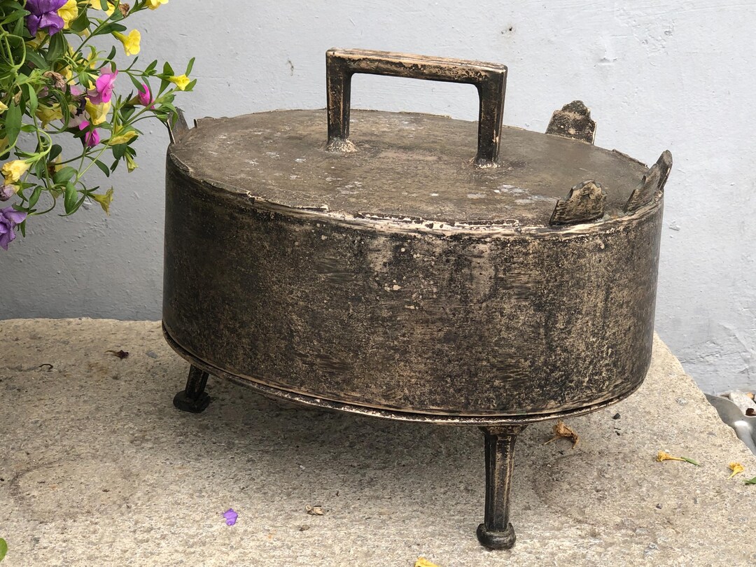 Small French Antique 18th Century Bronze "daubière" Cooking Pot With ...