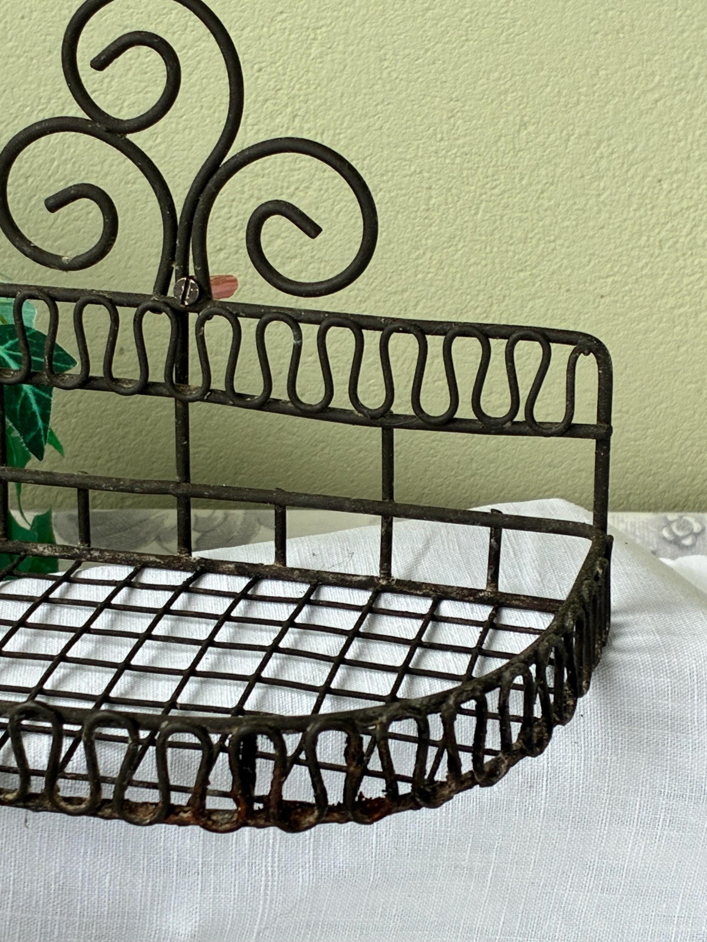 French Vintage Wire Soap/sponge Holder & Round Wire Holder for String ...