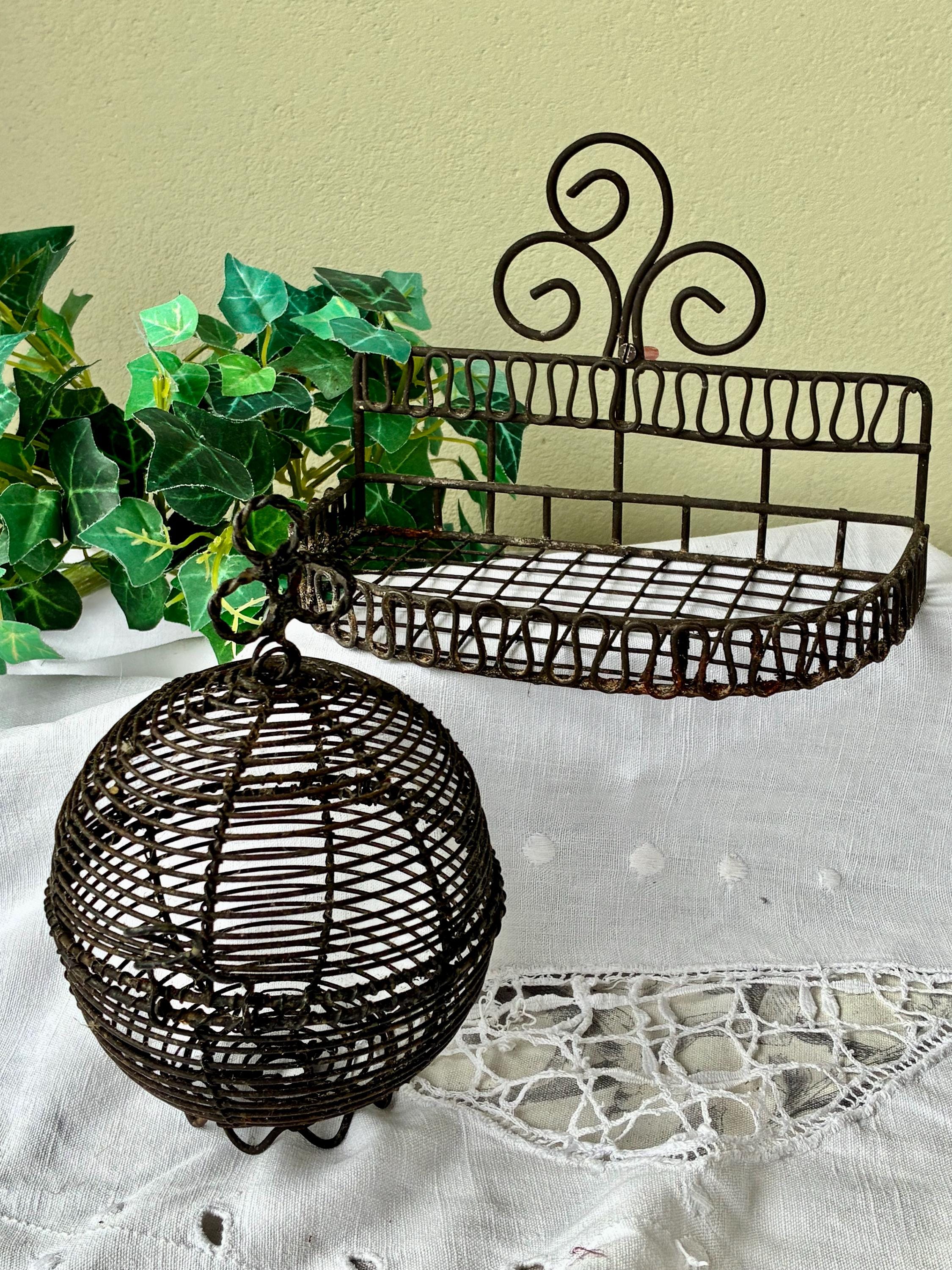 French Vintage Wire Soap/sponge Holder & Round Wire Holder for String ...