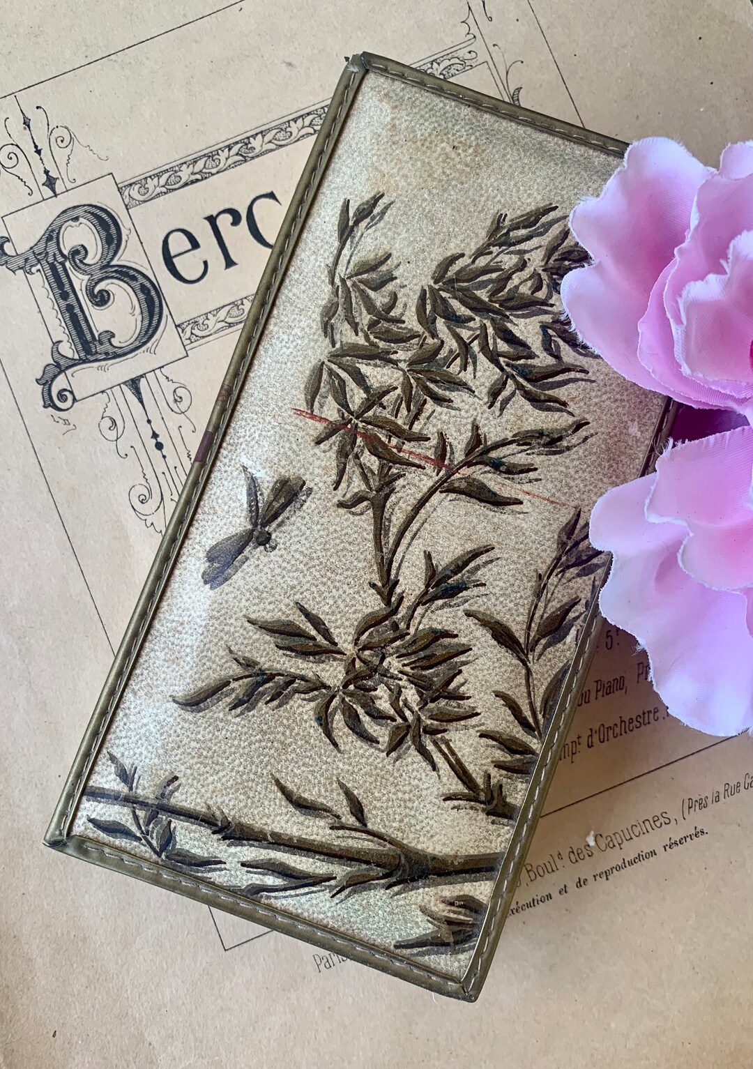 Small French Vintage 1930s Rectangular Chocolate Box / Beautiful ...