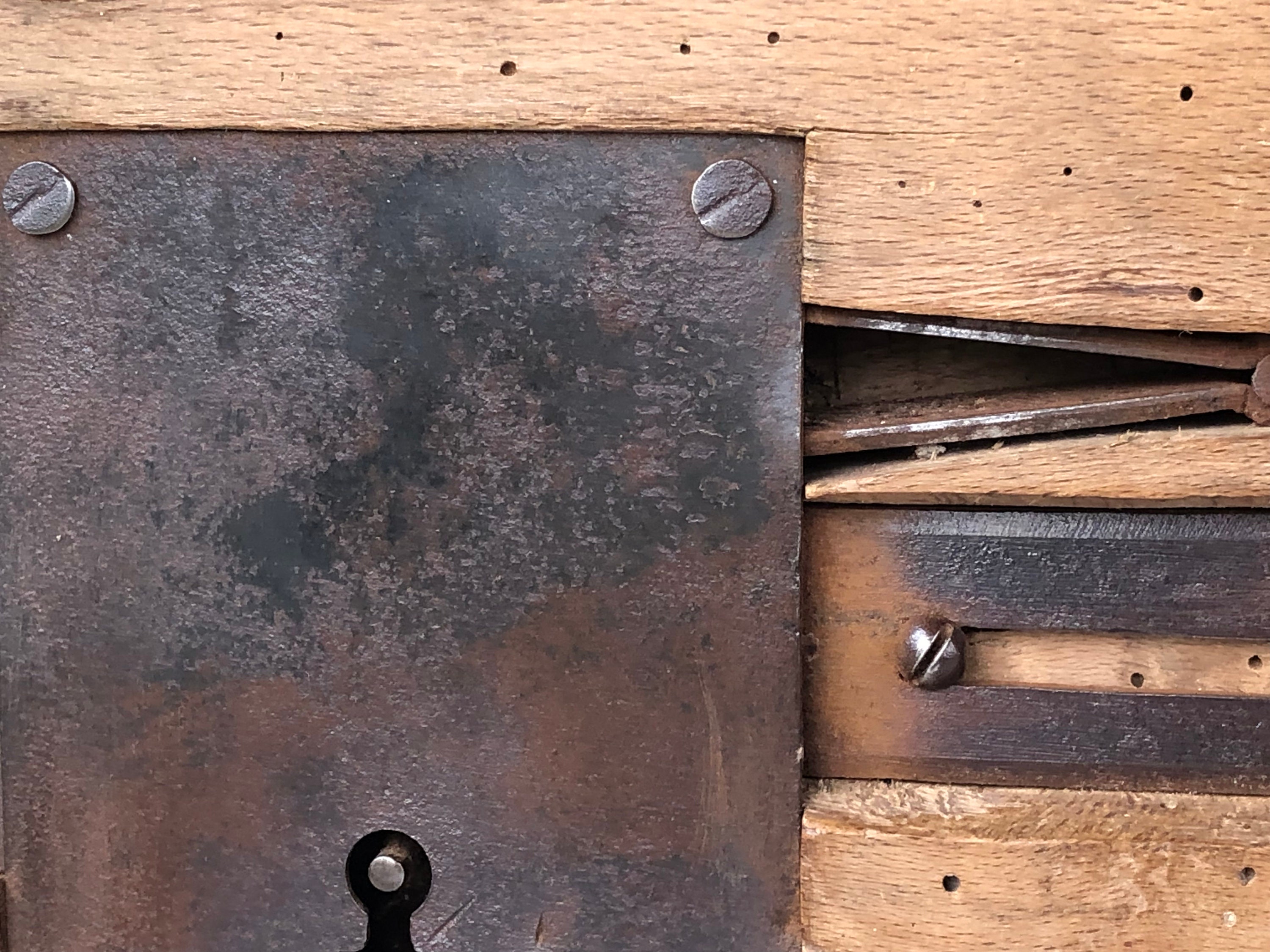 Large & Heavy French Antique Barn Door Lock / Rustic Bygone Large Door ...