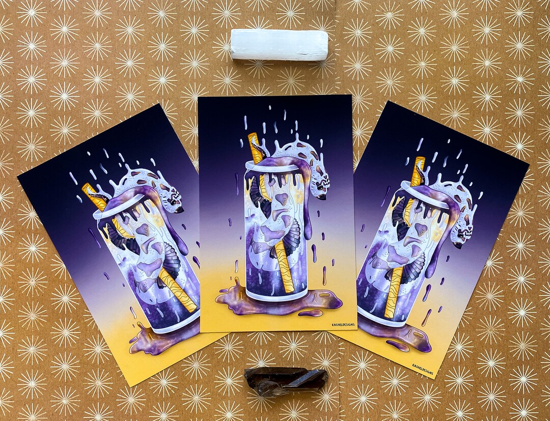 Non-binary Pride Snake | Illustrated Art Print | A4 & A6 Print Sizes ...