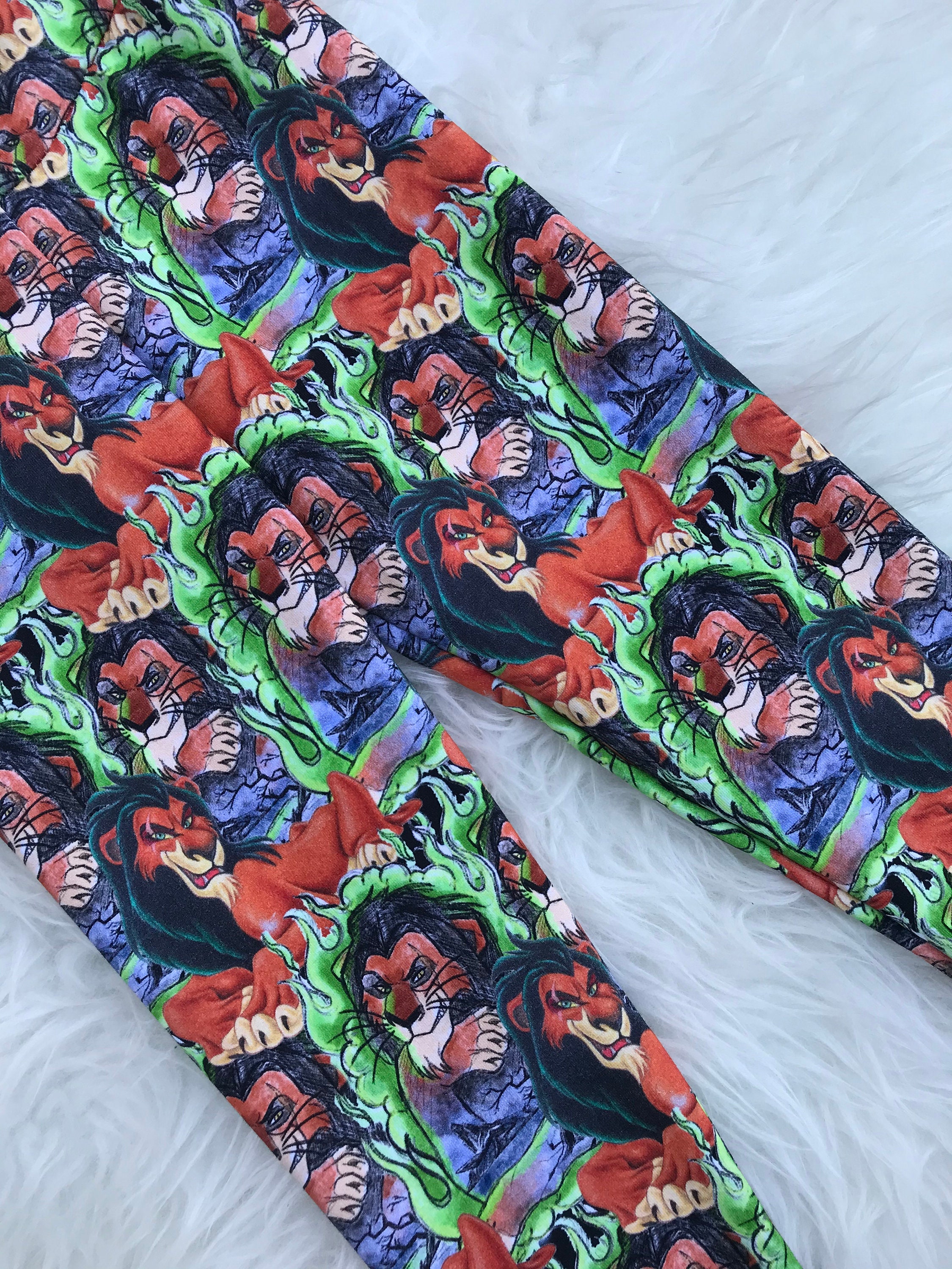 Villainy - Scar, Ursula, Cruella, Disney Villain Leggings - Lion King ...