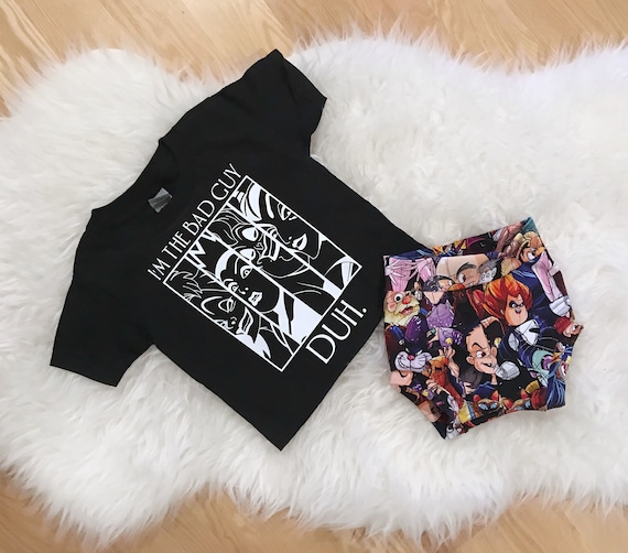 Bad Guy Outfit Villains Outfit Villains Bummies Cruella Maleficent Ursula Evil Queen Bummies Villain Birthday Girl Baby Outfit Etsy