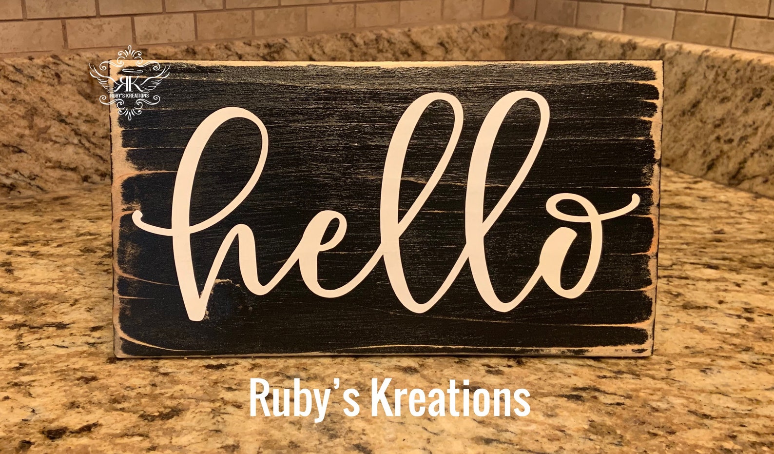 Hello Wreath Sign Farmhouse Sign Wooden Wall Sign Everyday - Etsy