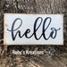 Hello Wreath Sign Farmhouse Sign Wooden Wall Sign Everyday - Etsy