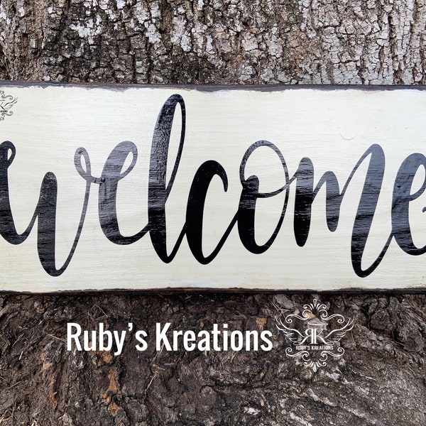 Distressed Wood Sign - Etsy