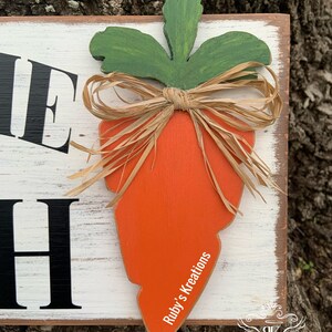 Welcome to Our Patch, Rustic, Easter Wreath Sign, Bunny Sign, Spring ...