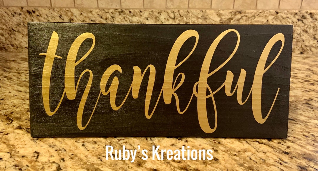Thankful Sign, Wreath Sign, Thanksgiving Sign, Wood Sign, Wall Sign ...