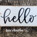 Hello Wreath Sign Farmhouse Sign Wooden Wall Sign Everyday - Etsy