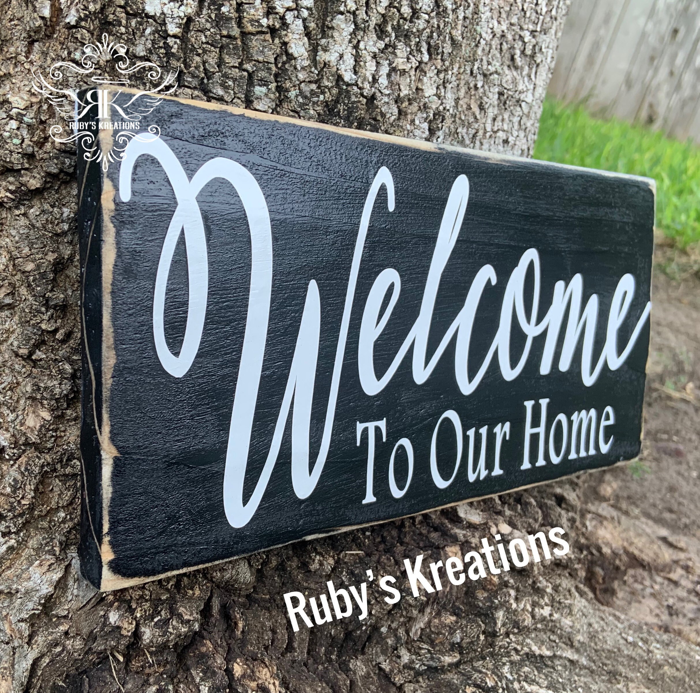 Welcome To Our Home Sign Welcome Sign Wreath Sign Farmhouse | Etsy