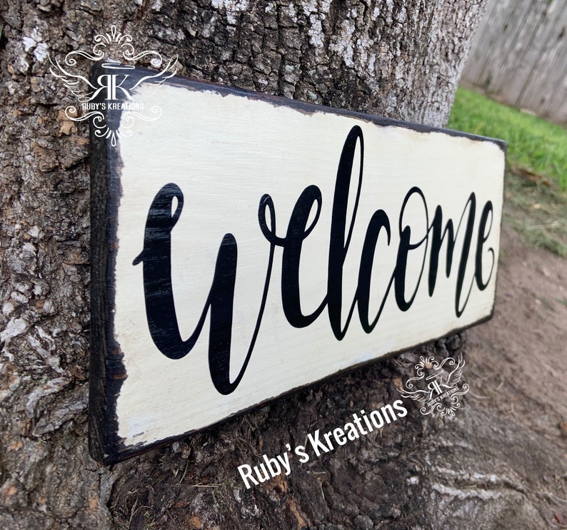 Welcome Sign Wreath Sign Farmhouse Sign Everyday Sign - Etsy