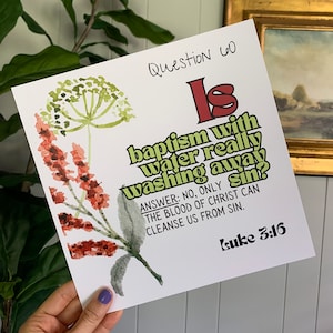 70 Catechism Cards, Giant SQUARE Size, Printable, INSTANT, Scripture ...