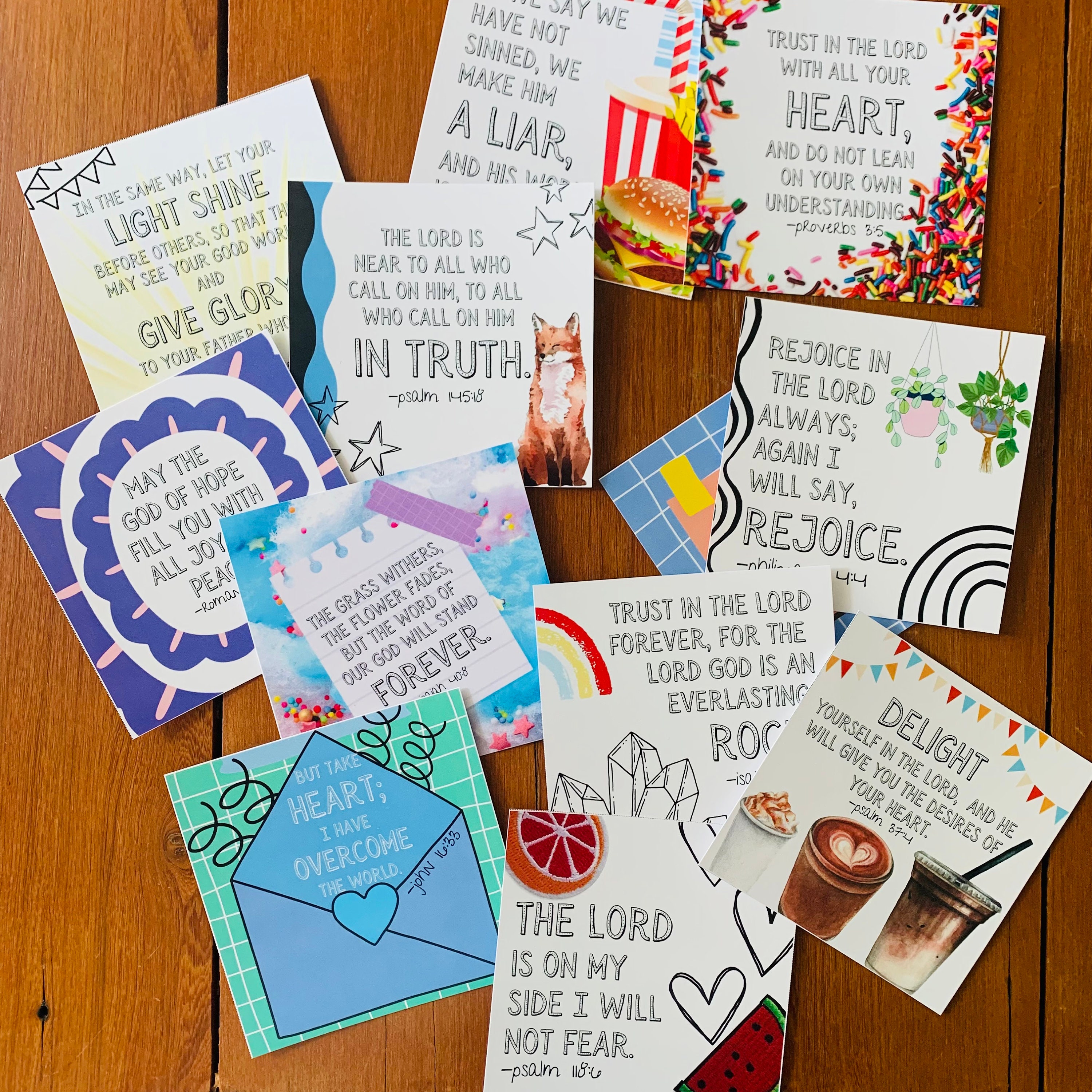 Tween Girl Bible Verse Cards, Scripture Cards, Bundle #3, Set of 12 ...