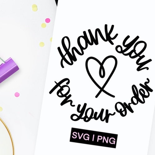 Thank You for Your Order Svg Small Business Svg Shop Small - Etsy