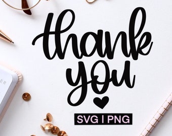 Thank you svg | Etsy