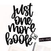 Just One More Book Svg Book Lover Svg Reading Svg Librarian | Etsy