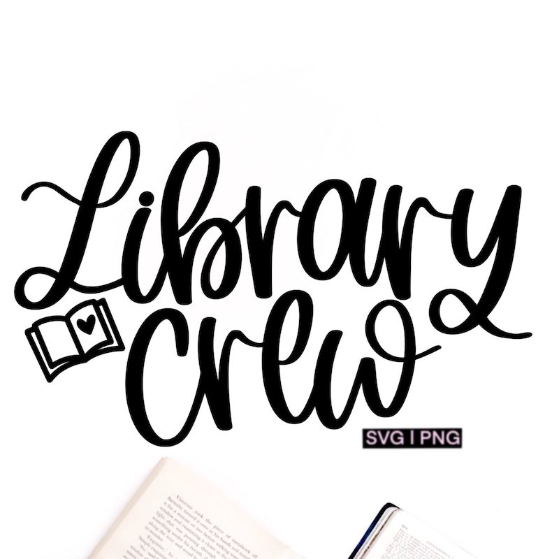 Library Svg - Etsy