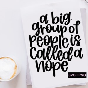 Introvert Svg, Social Distancing Svg, Awkward Svg, a Big Group of ...