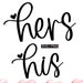 His and Hers Svg, Wedding Svg, Couple Svg Bundle, Husband and Wife Svg ...