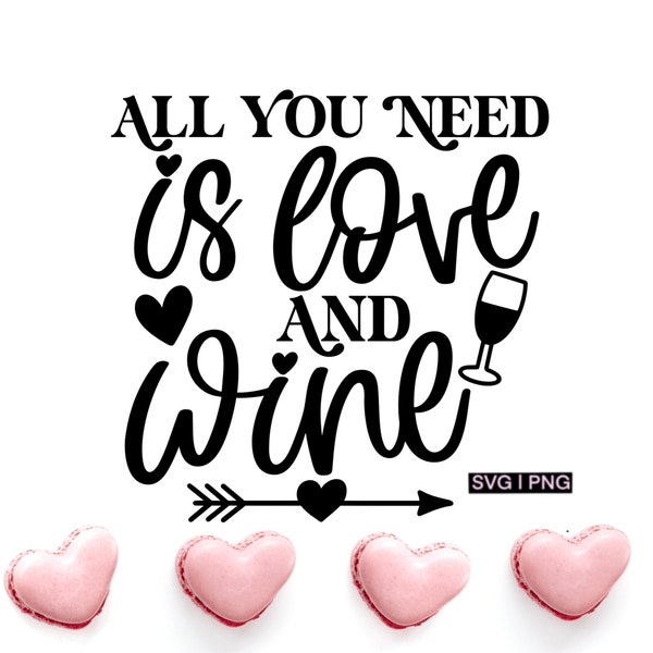 Love and Wine Svg - Etsy