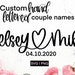 Custom Names Svg, Couple Names With Heart Svg, Wedding Gift Svg ...