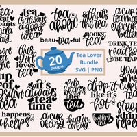 Love Tea, Best-tea Svg, Smart-tea Svg, Par-tea Svg, Guilt-tea Svg ...