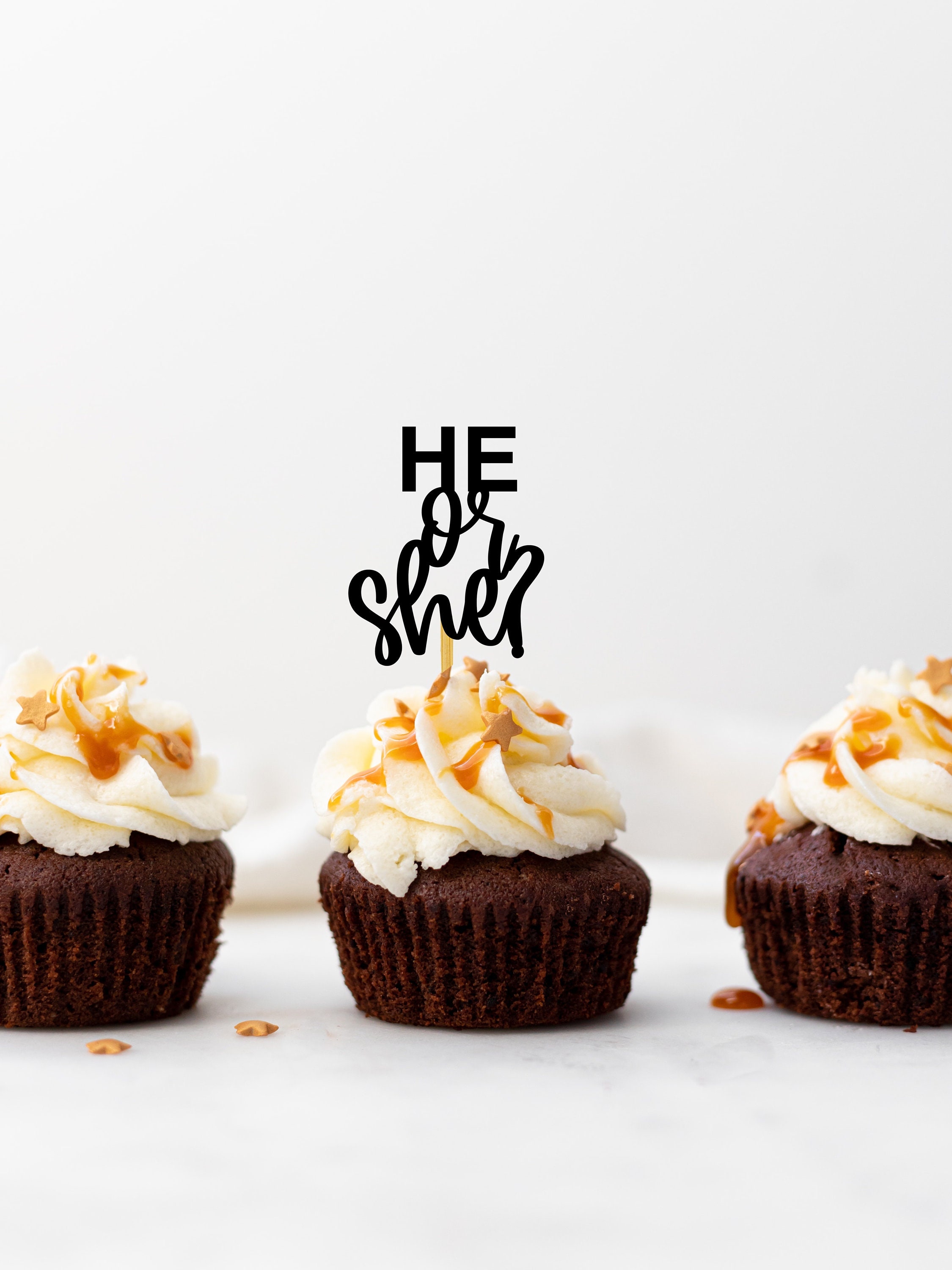 He or She Cake Topper Svg Gender Reveal Cake Topper Svg Boy - Etsy Canada