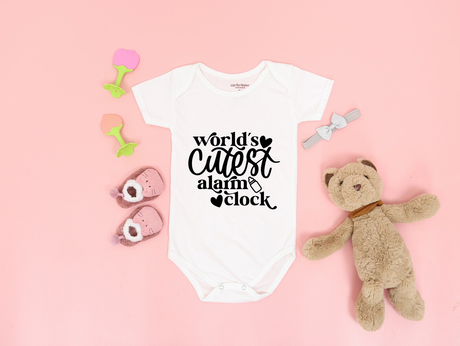 World's Cutest Alarm Clock Svg, Newborn Svg, Funny Baby Quote Svg, Baby ...
