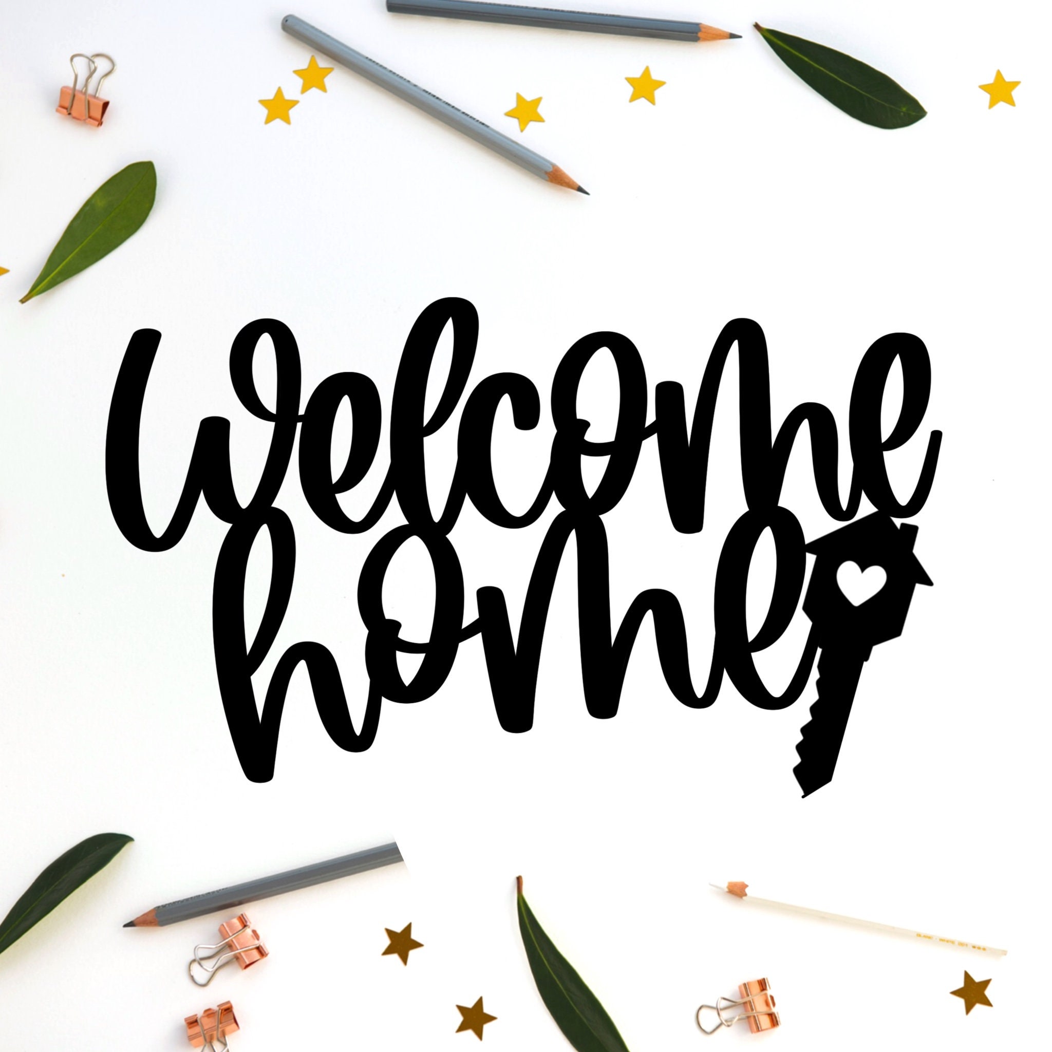 Welcome Home Cake Topper Svg Housewarming Cake Topper Svg | Etsy