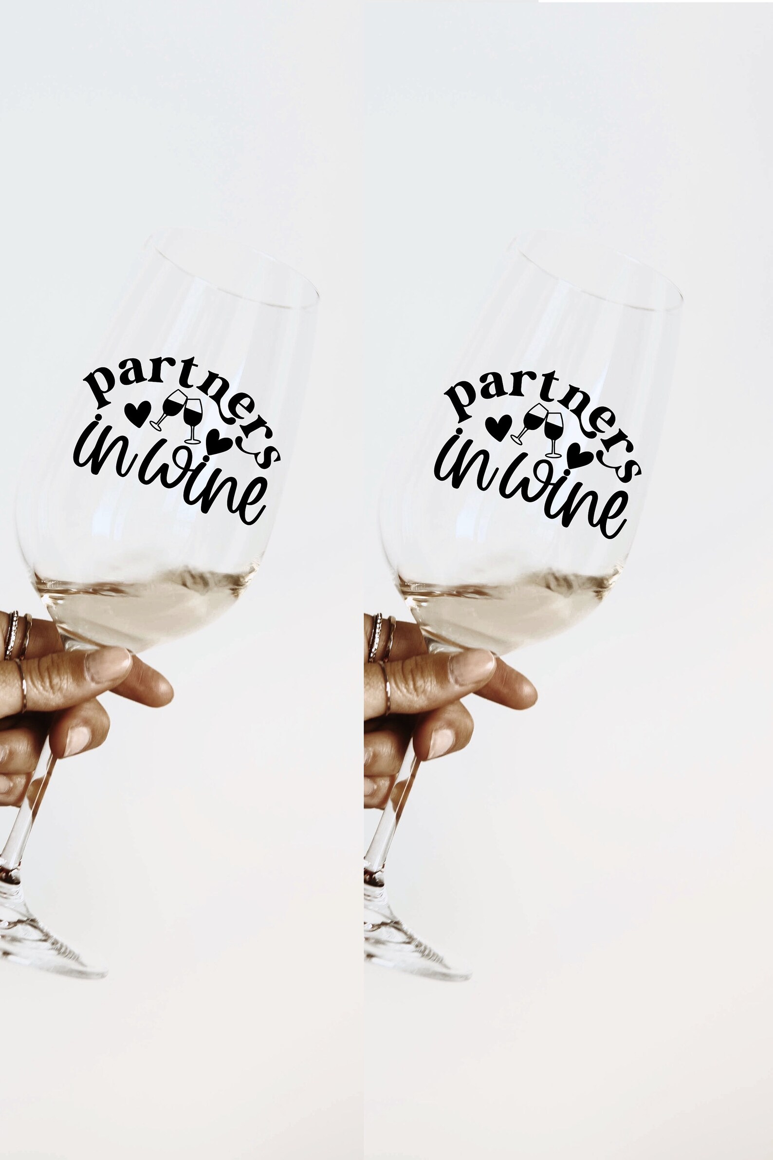 Partners in Wine Svg Wine Bag Svg Wine Glass Svg Hand - Etsy