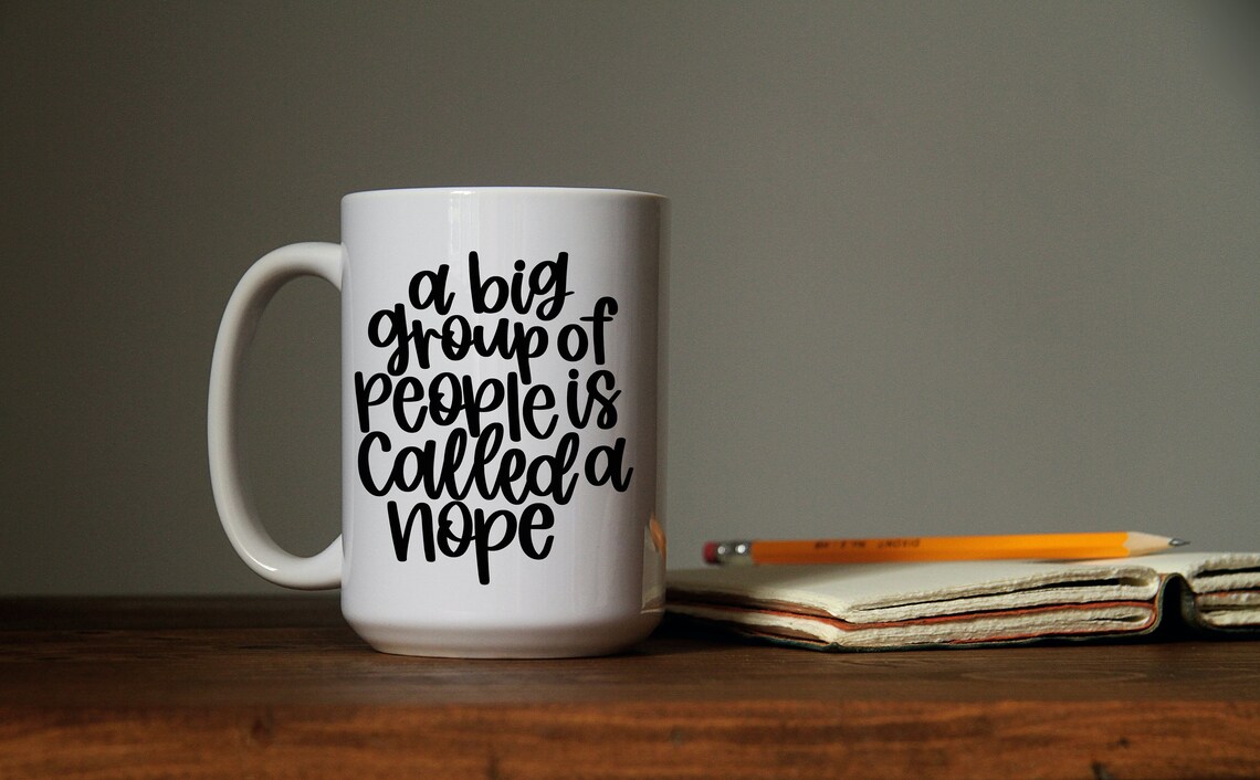 Introvert Svg, Social Distancing Svg, Awkward Svg, a Big Group of ...