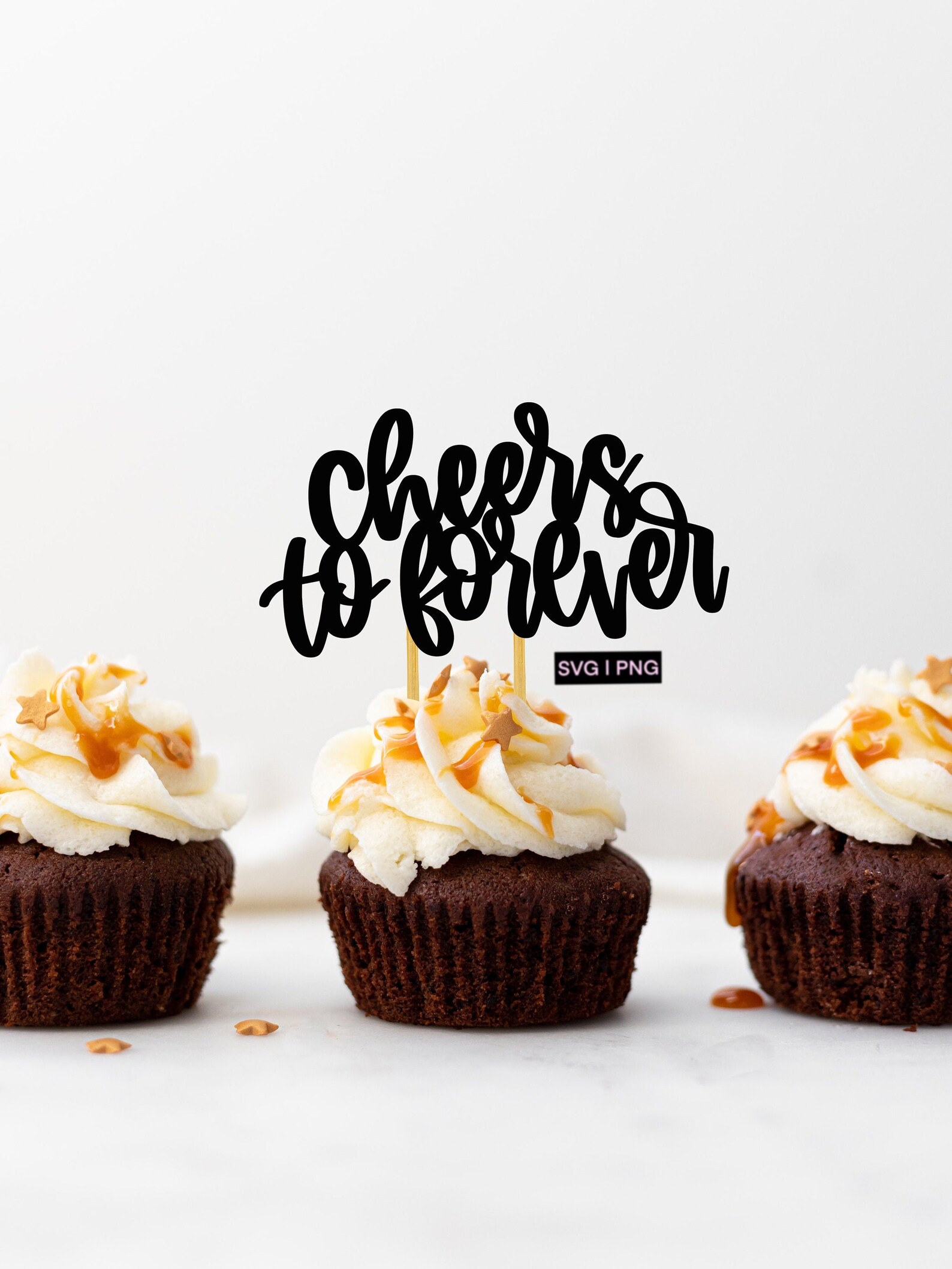 Cheers to Forever Svg, Wedding Cake Topper Svg, Wedding Svg, Digital ...