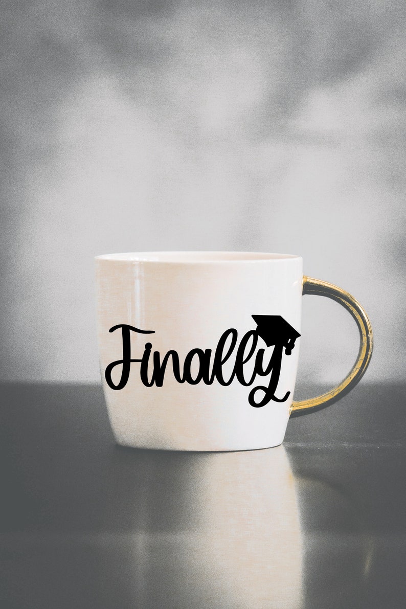 Finally Graduated Svg Graduation Cake Topper Svg Graduation - Etsy