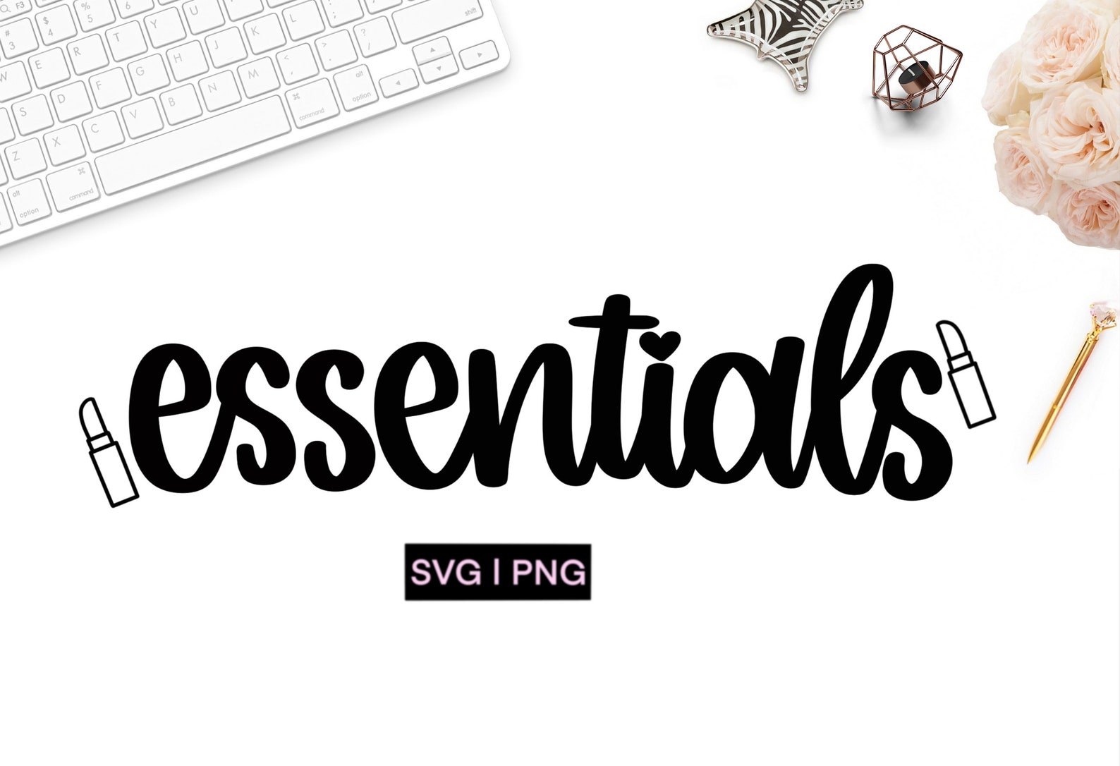 Essentials svg makeup bag svg cosmetic bag svg toiletries | Etsy