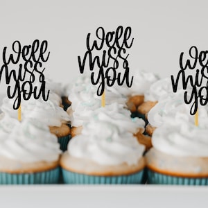 We'll Miss You Cake Topper Svg, Farewell Cake Topper Svg, Goodbye Party ...