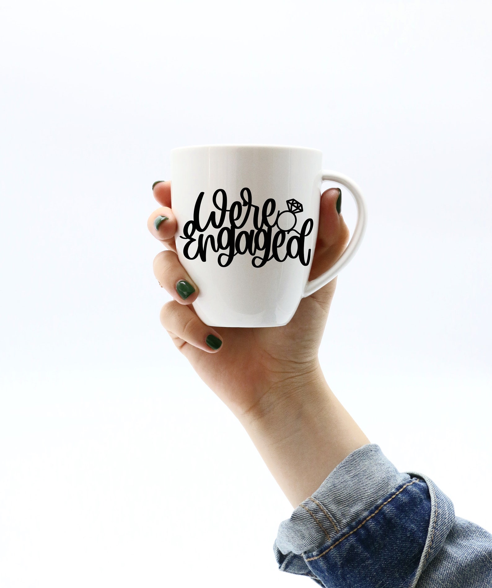 We're Engaged Cake Topper Svg Wedding Cake Topper Svg - Etsy Canada